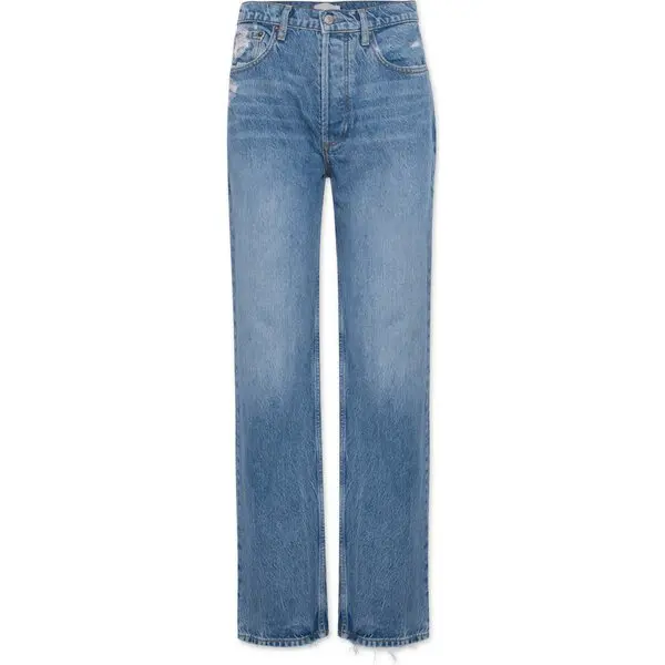 Boyish The Ziggy Straight Leg High Rise Vintage Jeans - Silverado