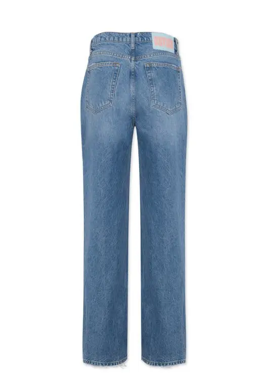 Boyish The Ziggy Straight Leg High Rise Vintage Jeans - Silverado