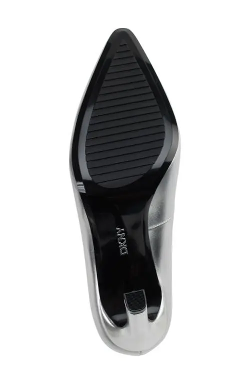Dkny Chrystie Pointed Toe Pumps - Silver