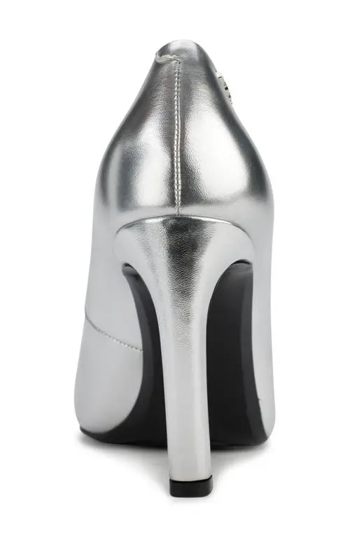 Dkny Chrystie Pointed Toe Pumps - Silver