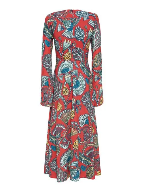 La DoubleJ Farfalla Jersey Midi Dress