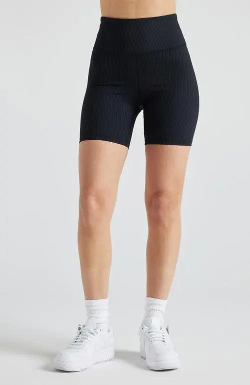 LOSANO Renew Rib Biker Short - Black