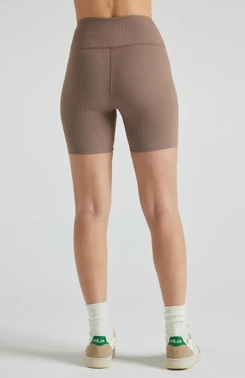 LOSANO Renew Rib Biker Short - Pine Bark