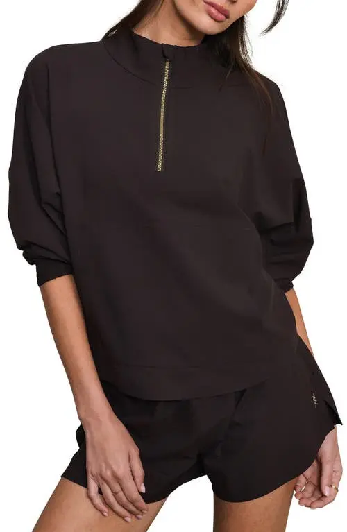 RHONE Mirage Water-repellent Half-zip Jacket - Dark Espresso