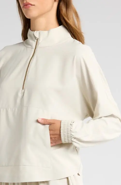 RHONE Mirage Water-repellent Half-zip Jacket - Sand