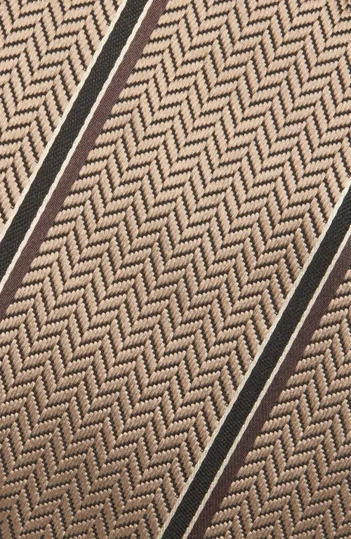 TOM FORD Stripe Herringbone Silk Tie
