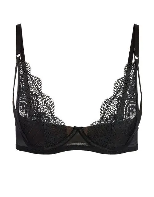 ADORE ME Kaia Unlined Quarter Cup Bra - Charcoal