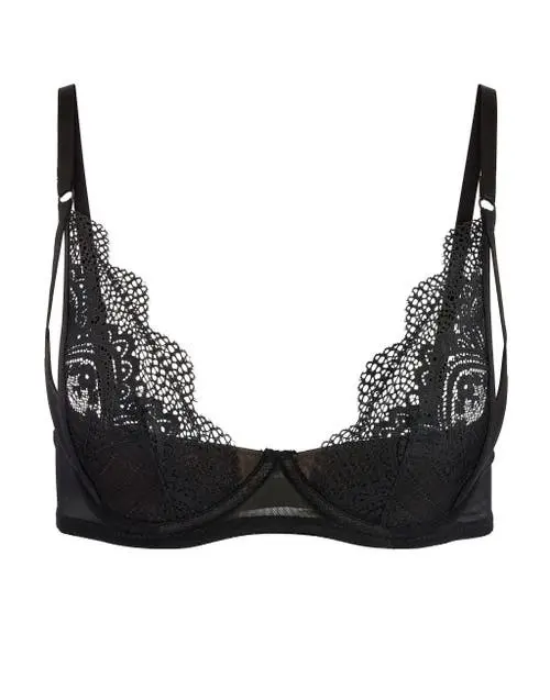 ADORE ME Kaia Unlined Quarter Cup Bra - Charcoal