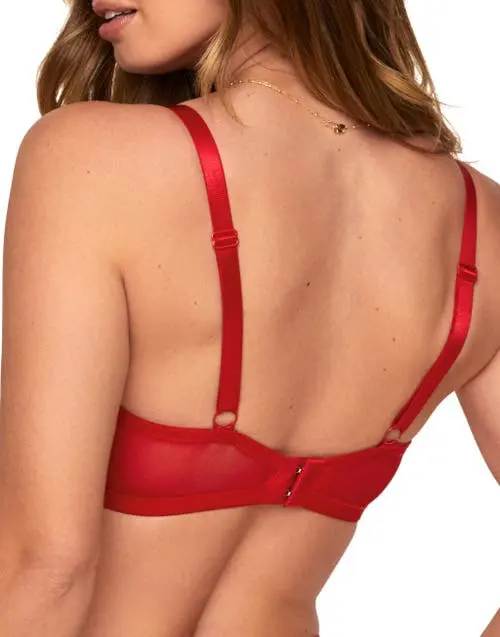 ADORE ME Kaia Unlined Quarter Cup Bra - Dark Red