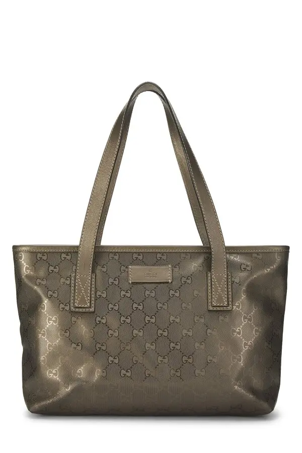 Gucci Gg Imprime Supreme Tote Bag - Gold