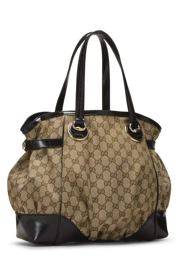 Gucci Original Gg Canvas Full Moon Tote