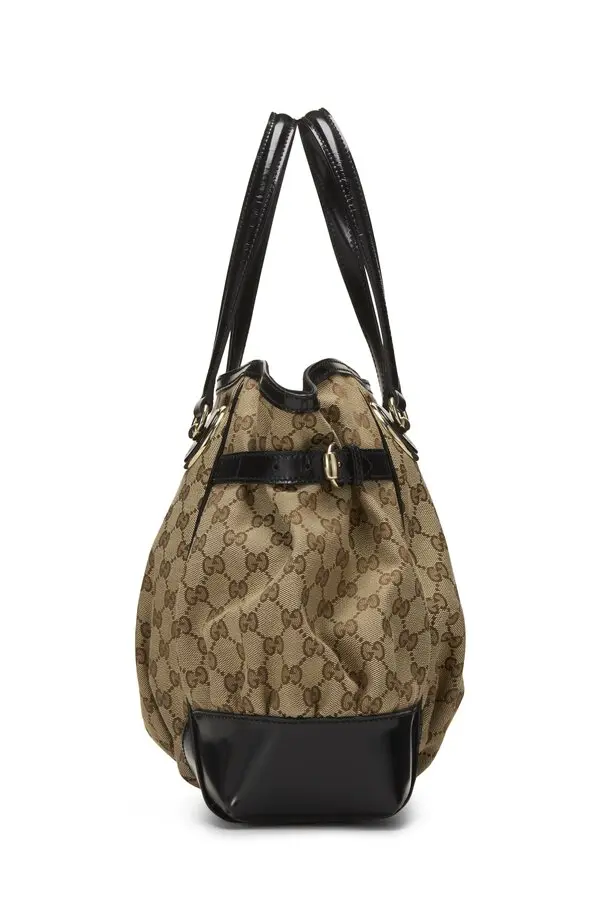 Gucci Original Gg Canvas Full Moon Tote