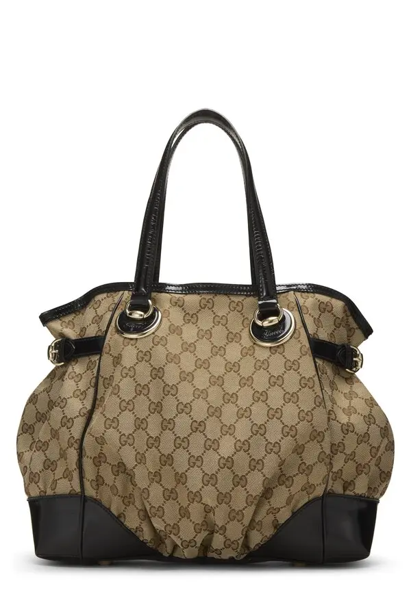 Gucci Original Gg Canvas Full Moon Tote