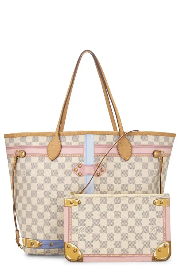 LOUIS VUITTON Damier Azur Summer Trunks Neverfull Mm