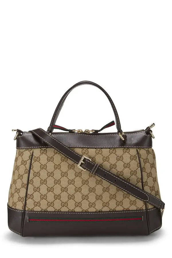 Gucci Original Gg Mayfair Convertible Handbag - Brown