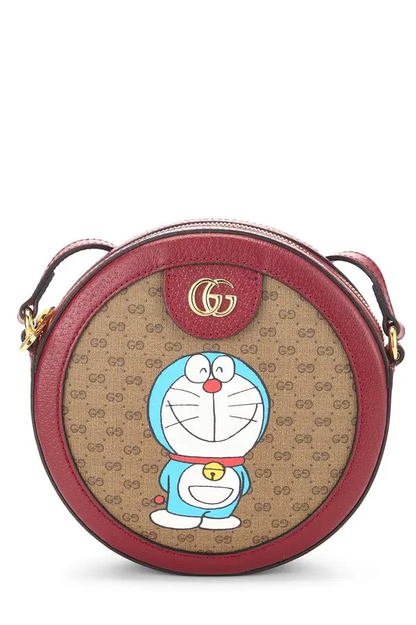 Gucci Doraemon X Coated Crossbody Bag - Brown