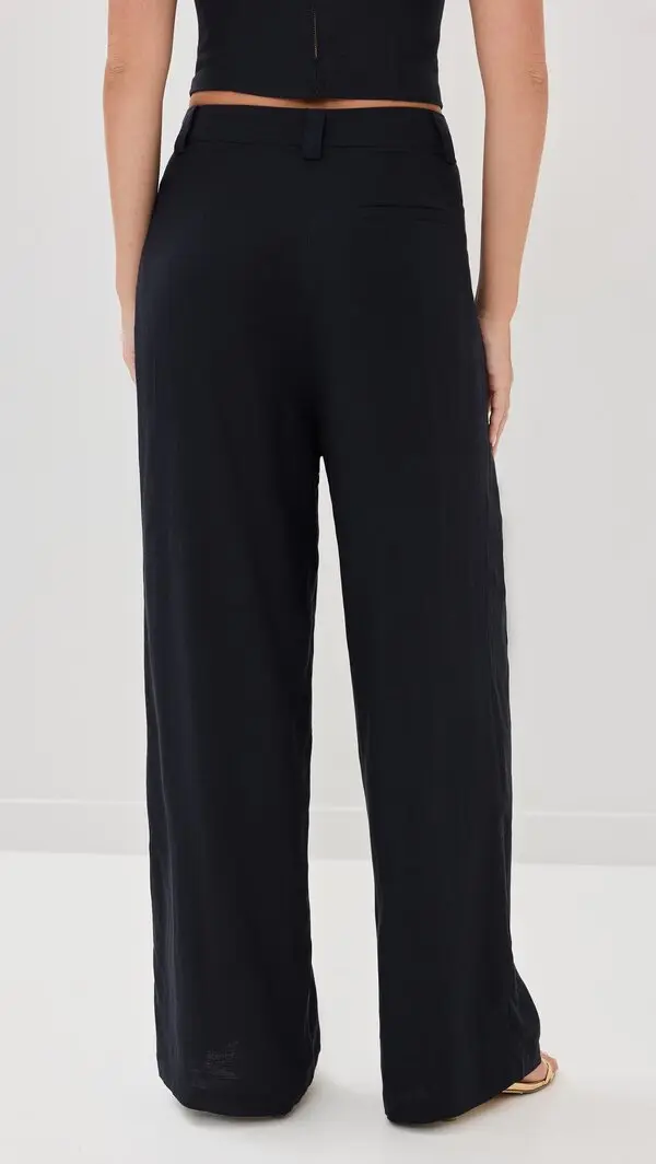 Lioness La Quinta Wide Leg Pants - Navy