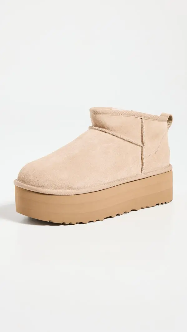 UGG Classic Ultra Mini Platform Boots - Sand