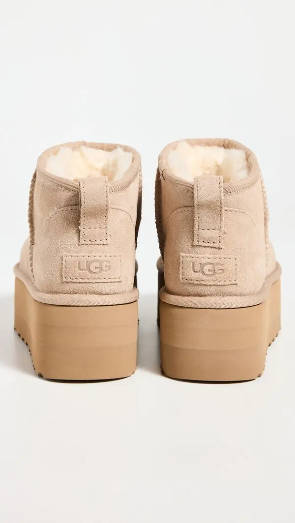 UGG Classic Ultra Mini Platform Boots - Sand