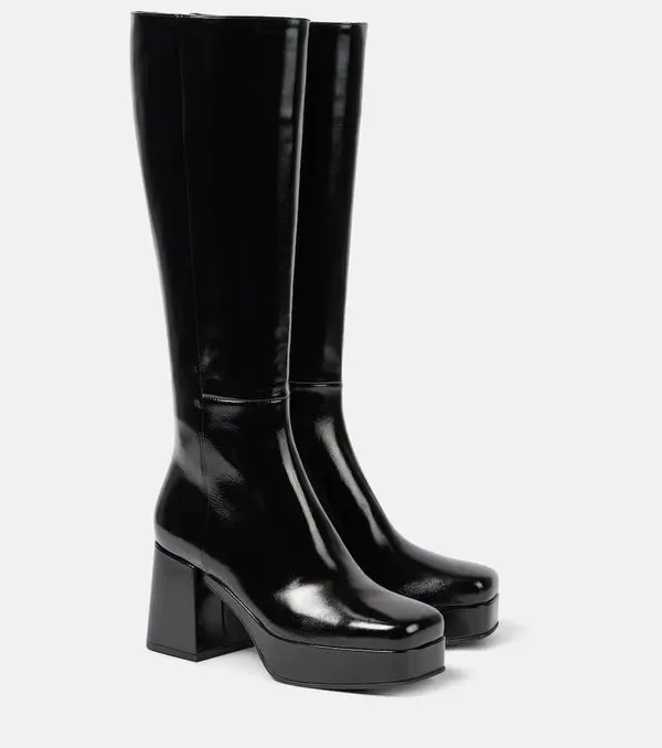 GIANVITO ROSSI Leather Platform Boots