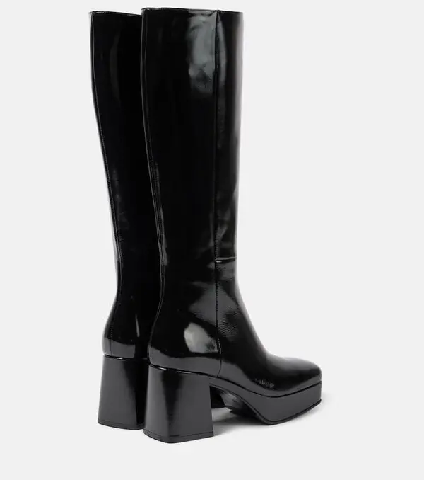 GIANVITO ROSSI Leather Platform Boots
