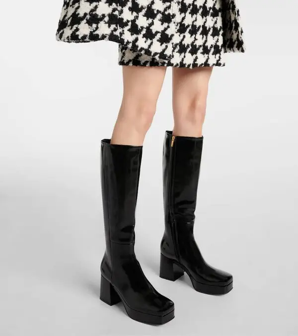 GIANVITO ROSSI Leather Platform Boots