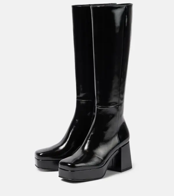 GIANVITO ROSSI Leather Platform Boots