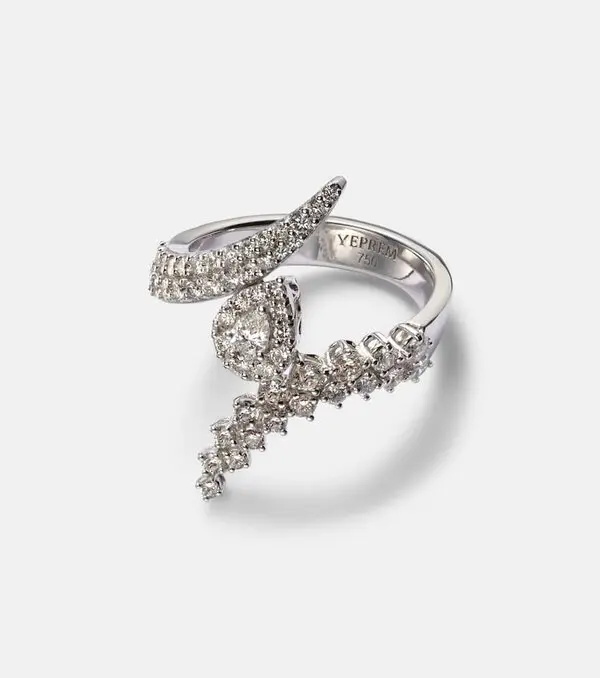 Yeprem Y-not 18kt White Gold Diamond Ring - Silver