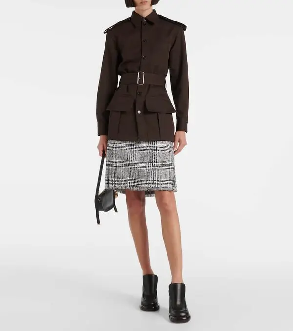 Burberry Belted Wool Jacket
