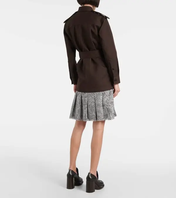 Burberry Belted Wool Jacket