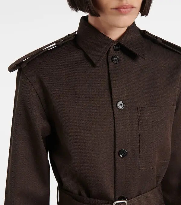 Burberry Belted Wool Jacket