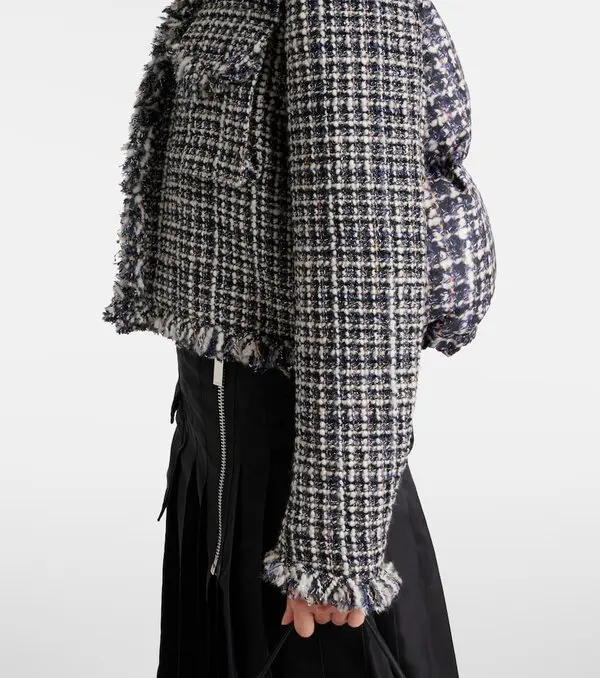 Sacai Wool-blend Tweed Jacket