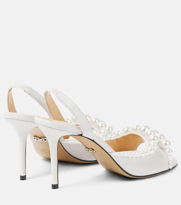 Mach & Mach Sirene Embellished Leather Sandals