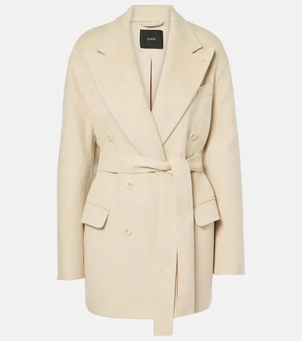 JOSEPH Double-breasted Wool And Silk Blazer