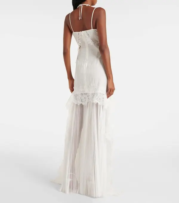 David Koma Bridal Lace-trimmed Gown