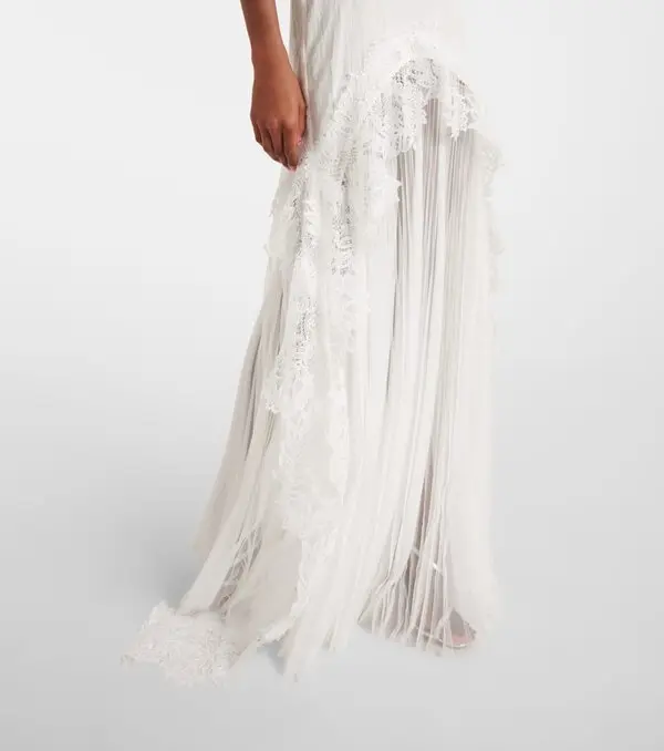 David Koma Bridal Lace-trimmed Gown