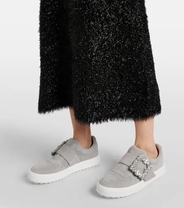 ROGER VIVIER Very Vivier Embellished Sneakers