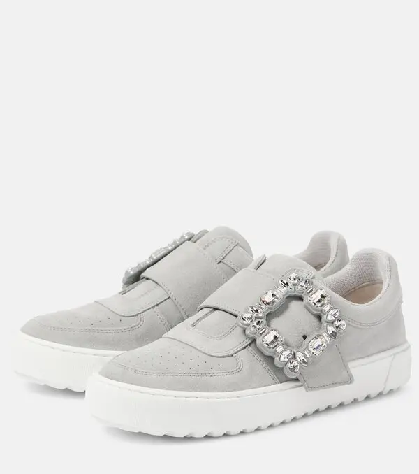 ROGER VIVIER Very Vivier Embellished Sneakers