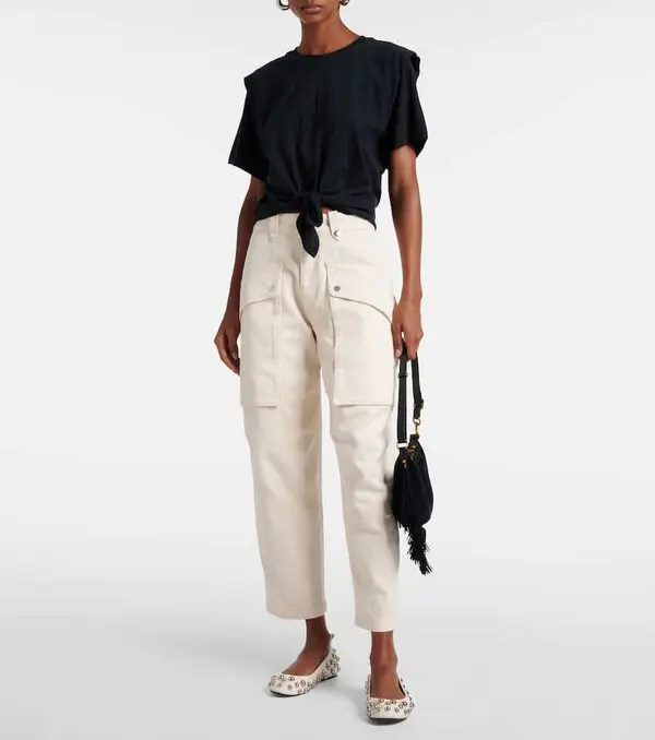 Isabel Marant Belna Studded Leather Ballerinas