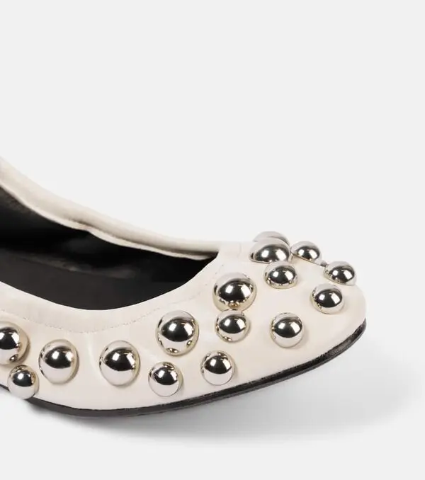 Isabel Marant Belna Studded Leather Ballerinas