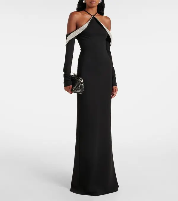 David Koma Crystal-embellished Gown