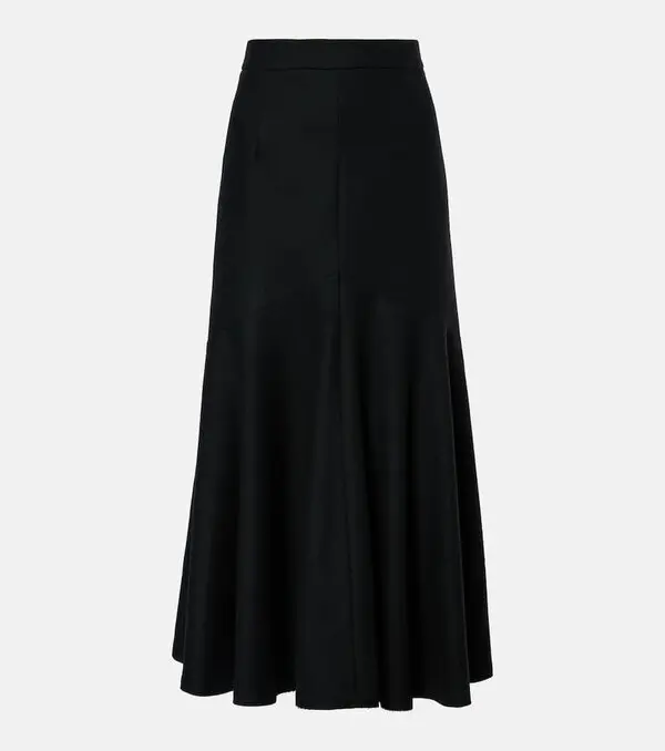 PATOU Peplum Midi Skirt