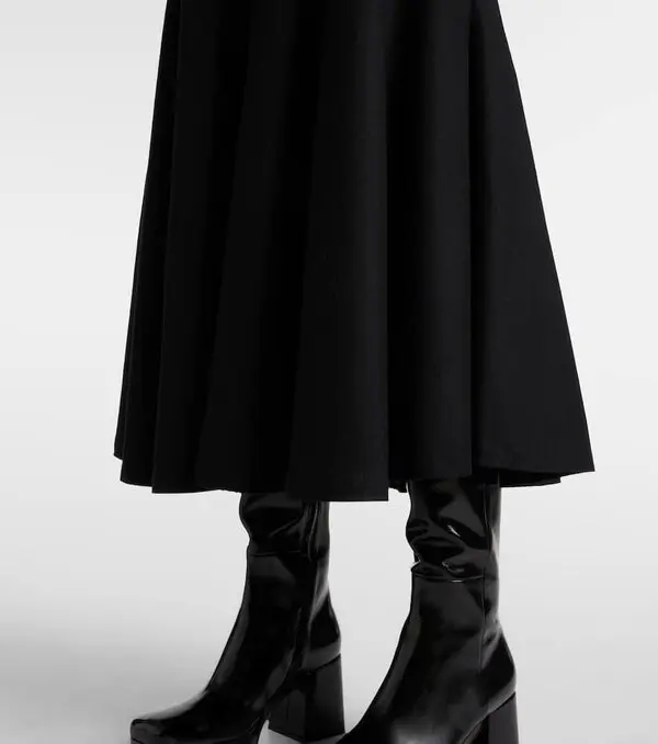 PATOU Peplum Midi Skirt