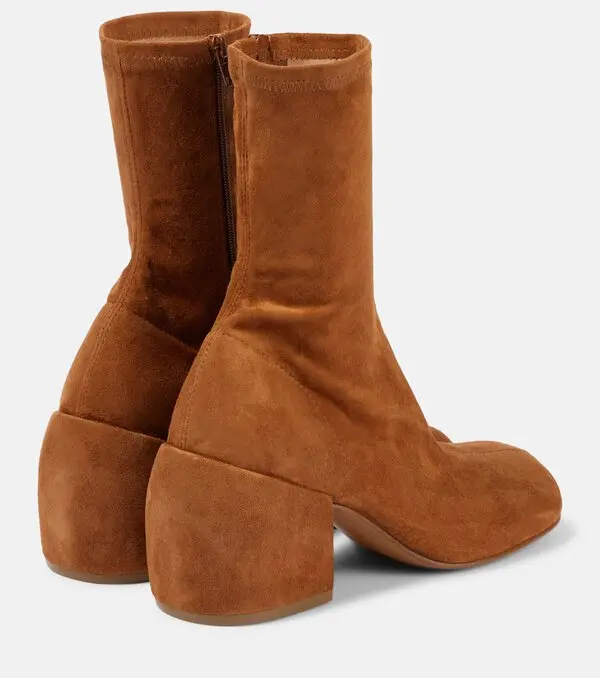 Dries Van Noten 65 Suede Ankle Boots