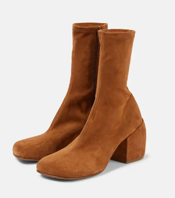 Dries Van Noten 65 Suede Ankle Boots