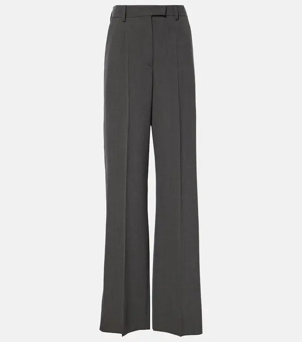 Valentino Garavani High-rise Straight Wool Pants
