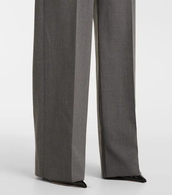 Valentino Garavani High-rise Straight Wool Pants