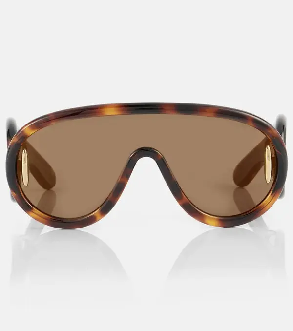 Loewe Paula's Ibiza Wave Shield Sunglasses - Brown