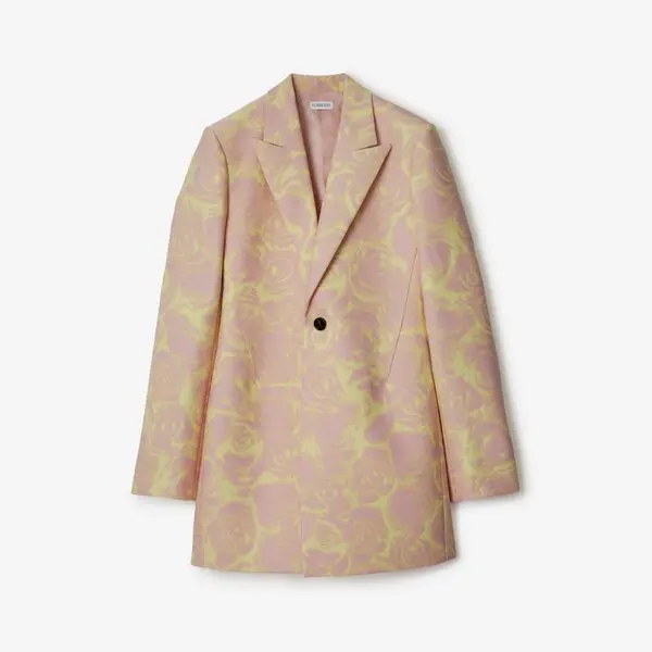 Burberry Rose Wool Tailored Jacket