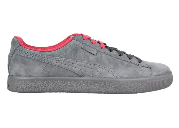 PUMA Clyde Staple Pigeon Sneakers - Grey/pink